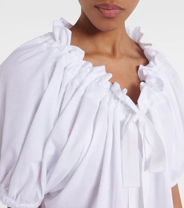 PATOU Cotton Jersey Top - White