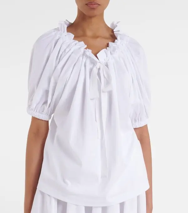 PATOU Cotton Jersey Top - White