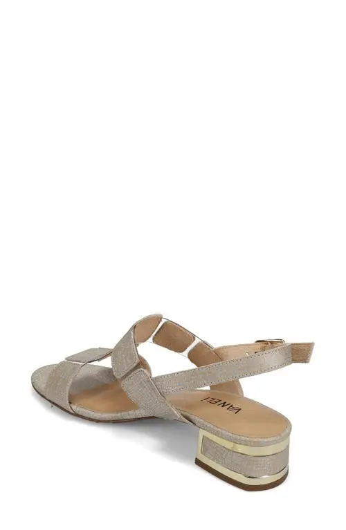 Vaneli Hatty Metallic Slingback Sandal Perla Editorialist