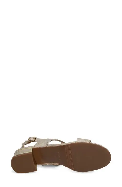Vaneli Hatty Metallic Slingback Sandal - Perla