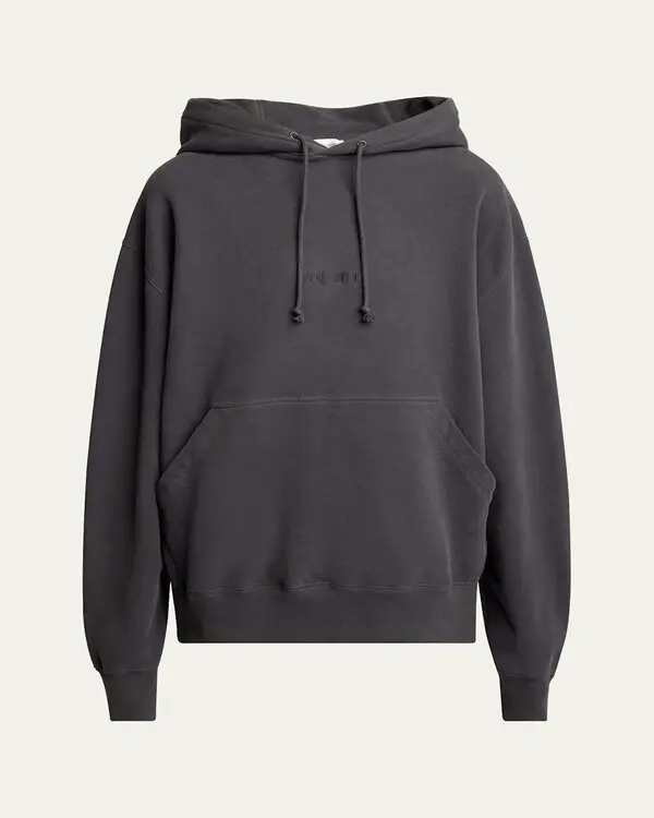 Saint Laurent Fleece Tonal Logo Hoodie