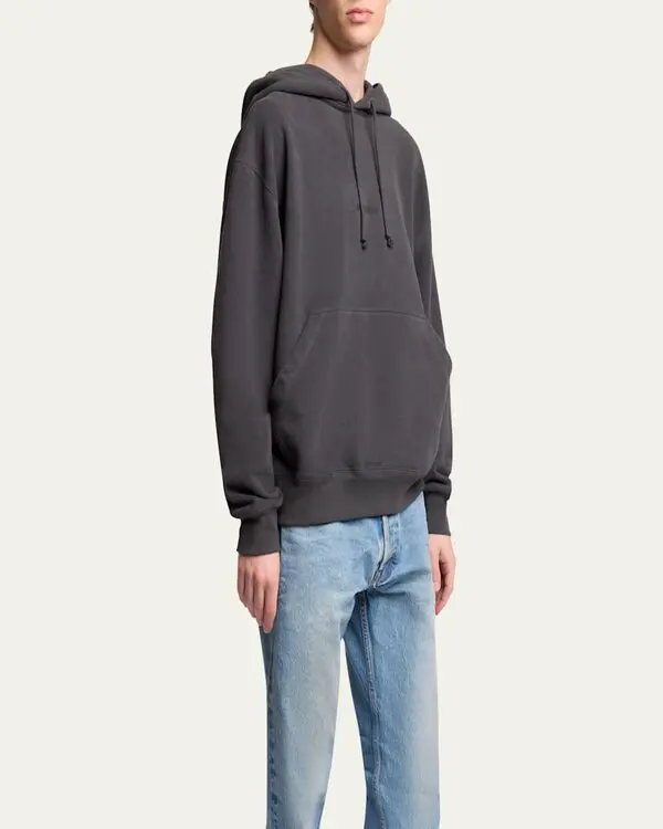 Saint Laurent Fleece Tonal Logo Hoodie
