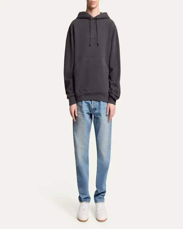 Saint Laurent Fleece Tonal Logo Hoodie