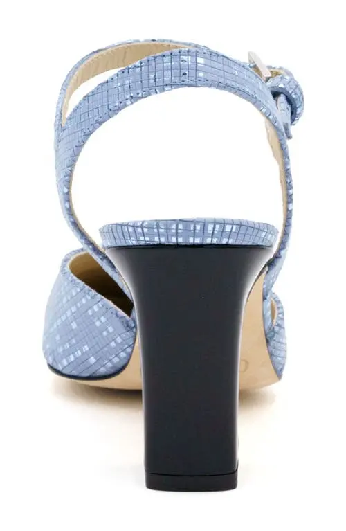 AMALFI BY RANGONI Florentia Cap Toe Pumps - Blue Software/ Black