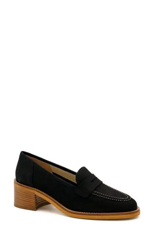 AMALFI BY RANGONI Abele Penny Loafer - Black Long Beach