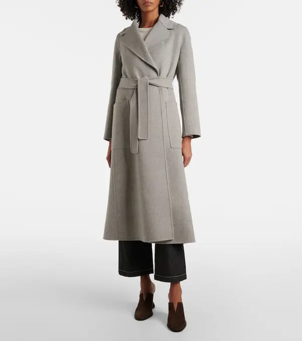Max Mara Paolore Virgin Wool Wrap Coat