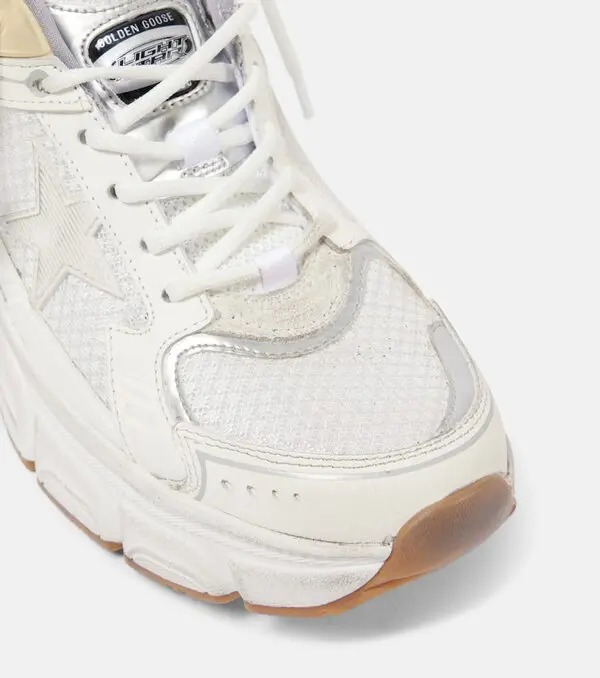 GOLDEN GOOSE Lightstar Leather And Mesh Sneakers