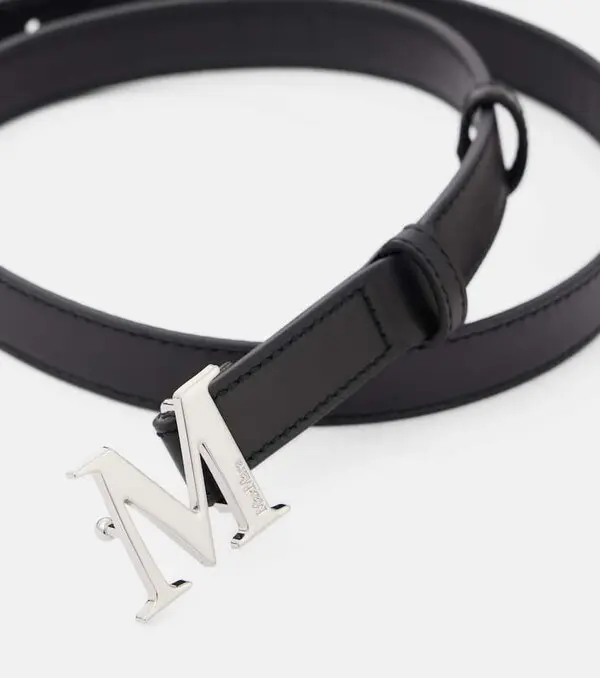 Max Mara Logo Leather Belt