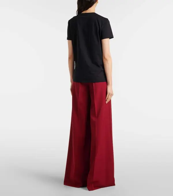 Max Mara Papaia Logo T-shirt - Black
