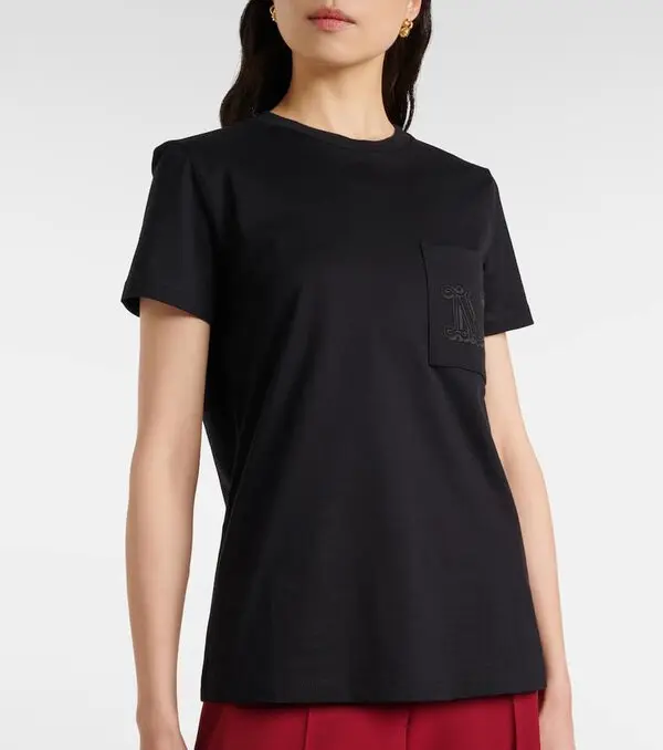 Max Mara Papaia Logo T-shirt - Black