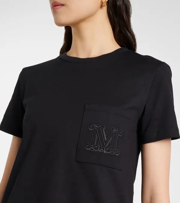 Max Mara Papaia Logo T-shirt - Black