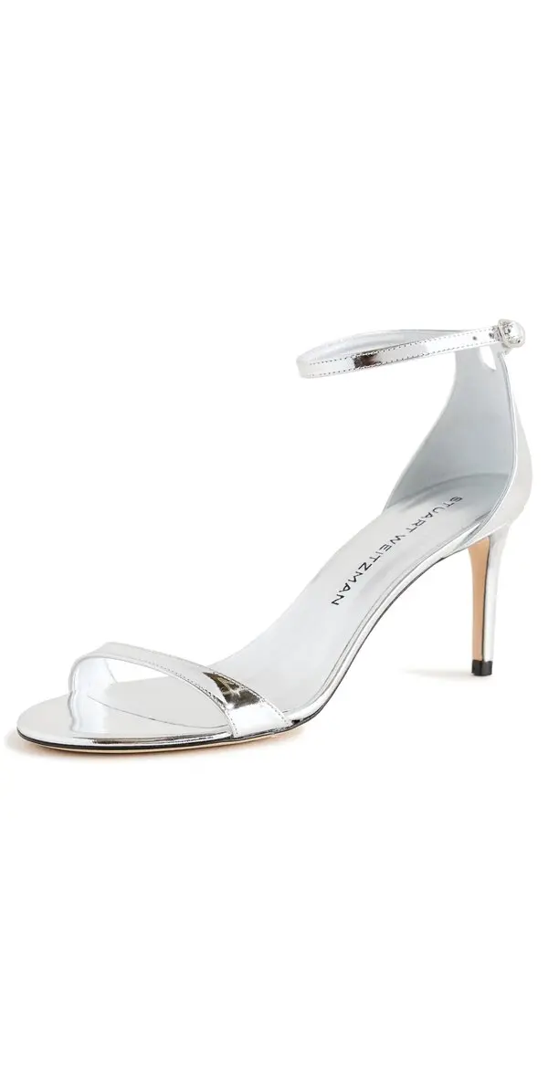 STUART WEITZMAN Nudistarc Sandals 75mm - Silver