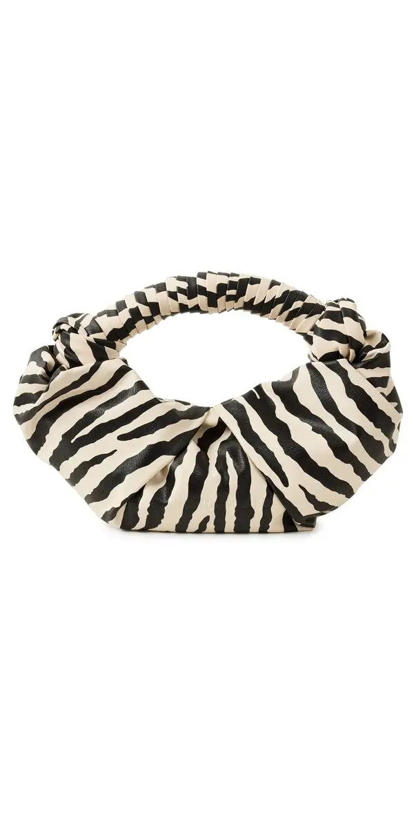 SIMONMILLER Faux Leather Lopsy Bag - Zebra Print