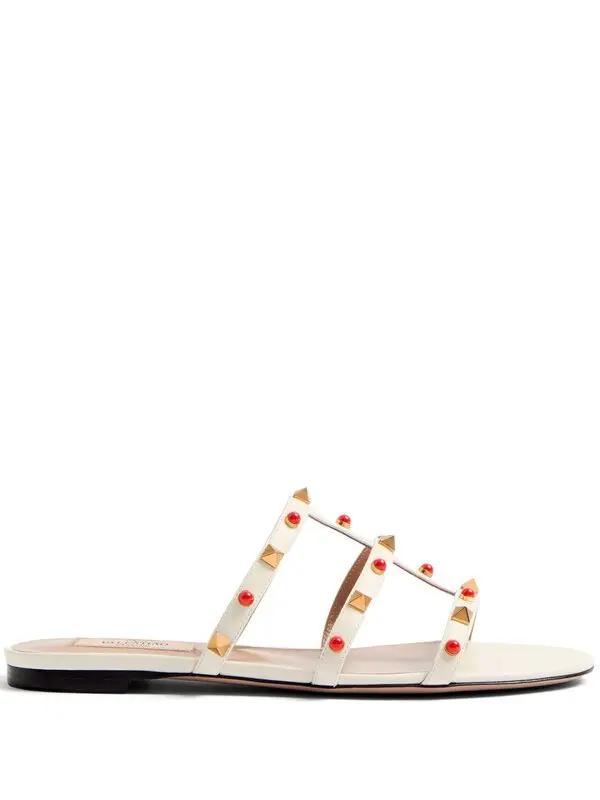 Valentino Garavani Rockstud Sandals - Neutrals
