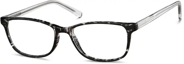 Zenni Oval Full Rim Frame Eyeglasses - Black