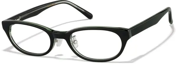 Zenni Oval Full Rim Frame Eyeglasses - Black