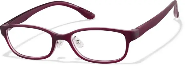 Zenni Oval Full Rim Eyeglasses - Burgundy