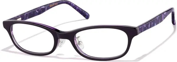 Zenni Oval Full Rim Frame Eyeglasses - Eggplant