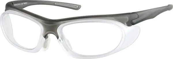Zenni Oval Full Rim Frame Eyeglasses - Gray