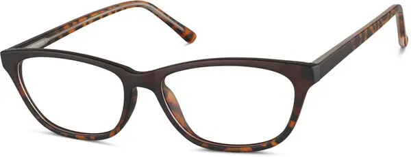 Zenni Oval Full Rim Eyeglasses - Tortoiseshell