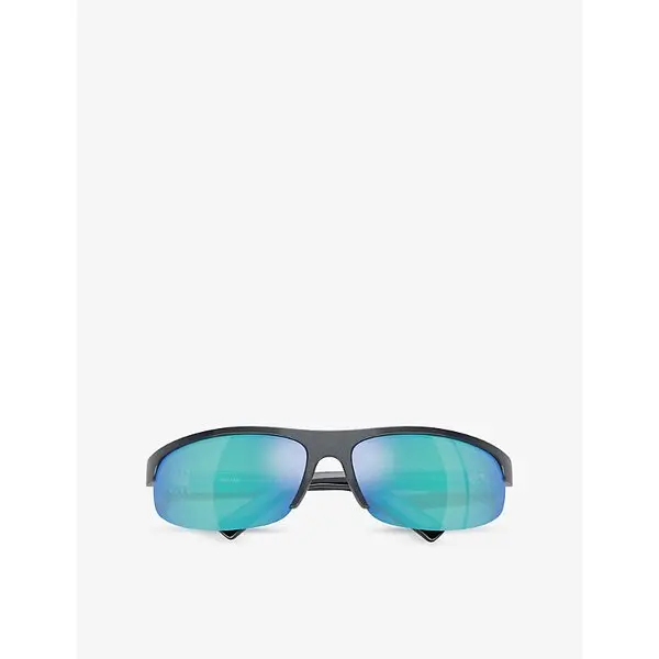 Miu Miu Mu A02s Oval-frame Sunglasses - Grey