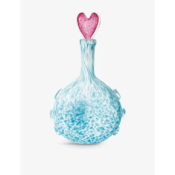 LAETITIA ROUGET Amour Glass Carafe - Blue