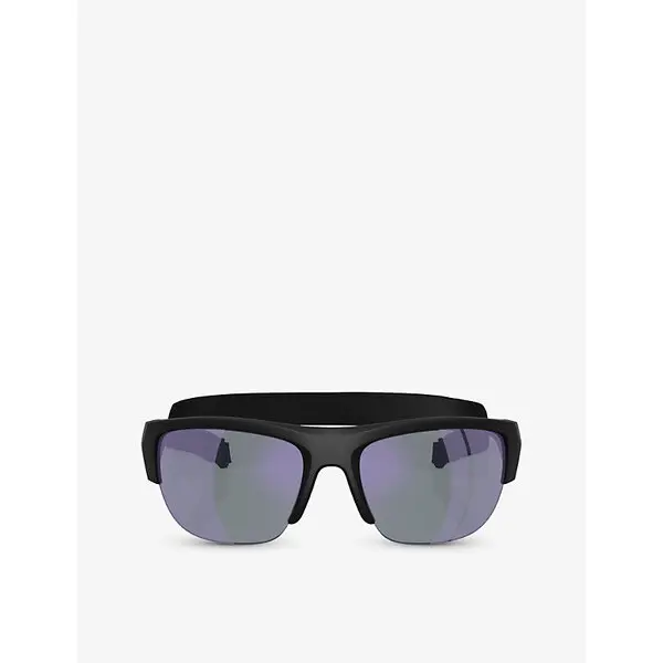 Prada A01s Pillow-frame Sunglasses - Black