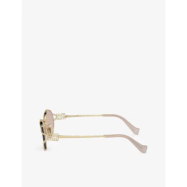Miu Miu Mu 52ys Oval-frame Sunglasses