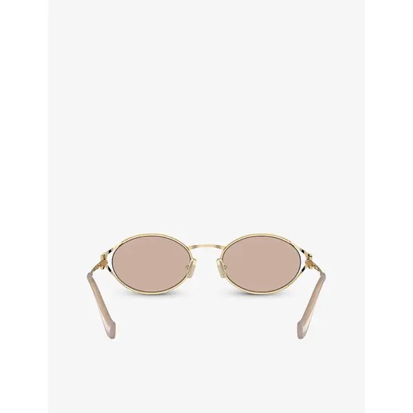 Miu Miu Mu 52ys Oval-frame Sunglasses