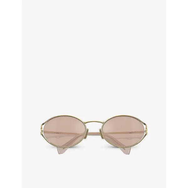 Miu Miu Mu 52ys Oval-frame Sunglasses