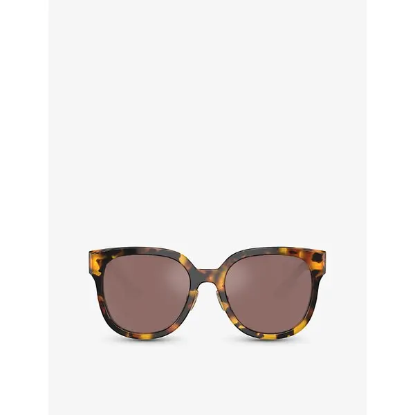 Miu Miu Mu 01zs Square-frame Sunglasses - Brown