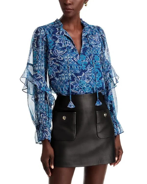 Aqua Ruffled Top Exclusive