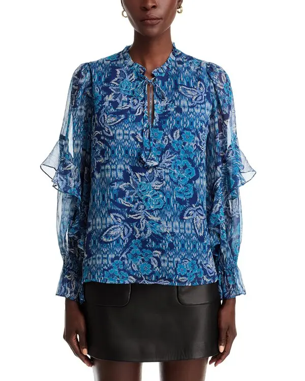 Aqua Ruffled Top Exclusive