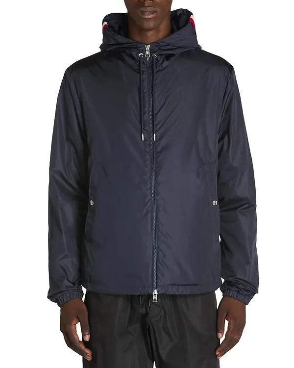 Moncler Grimpeurs Nylon Hooded Windbreaker Navy Editorialist