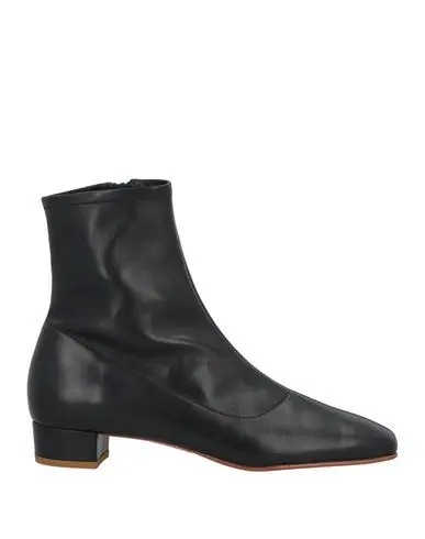 By Far Soft Leather Ankle Boots - Black
