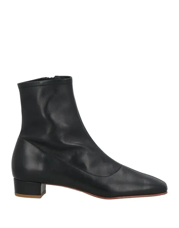 By Far Soft Leather Ankle Boots - Black
