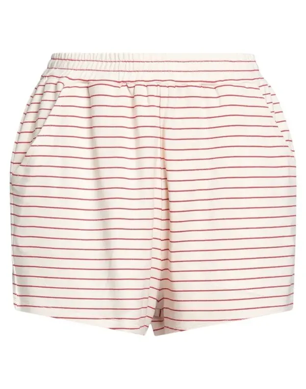 Majestic Filatures Viscose & Elastane Striped Bermuda Shorts
