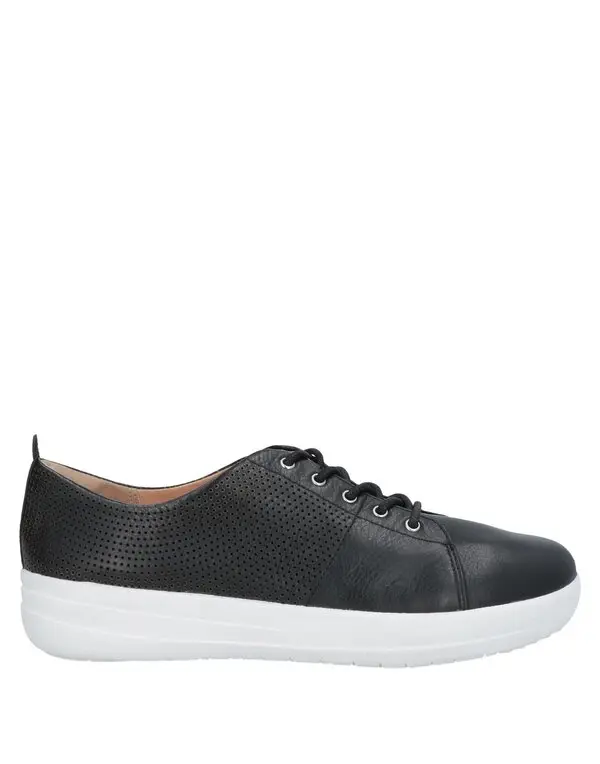 Fitflop Leather Low-top Sneakers - Black
