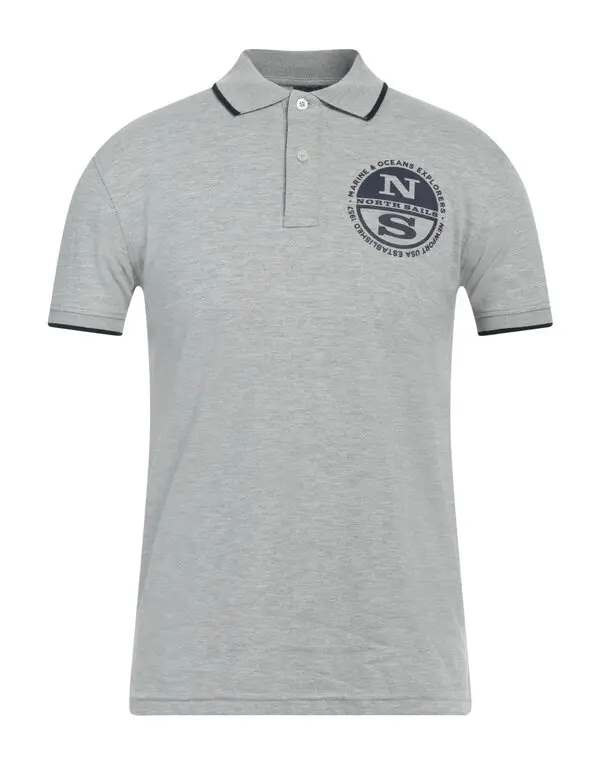 NORTH SAILS Polo Shirt Size Cotton, Polyester, Elastane - Grey