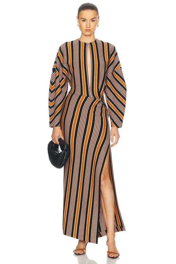 Missoni Striped Knit Long Dress