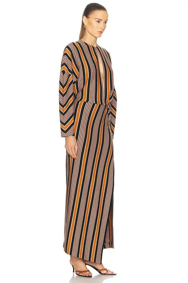 Missoni Striped Knit Long Dress
