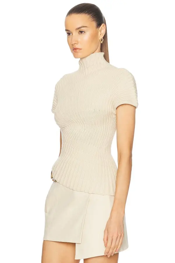 Cult Gaia Annemie Knit Top - Beach