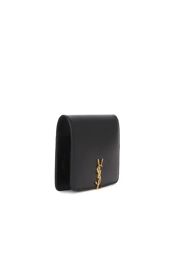 Saint Laurent Passport Case In Black - Nero