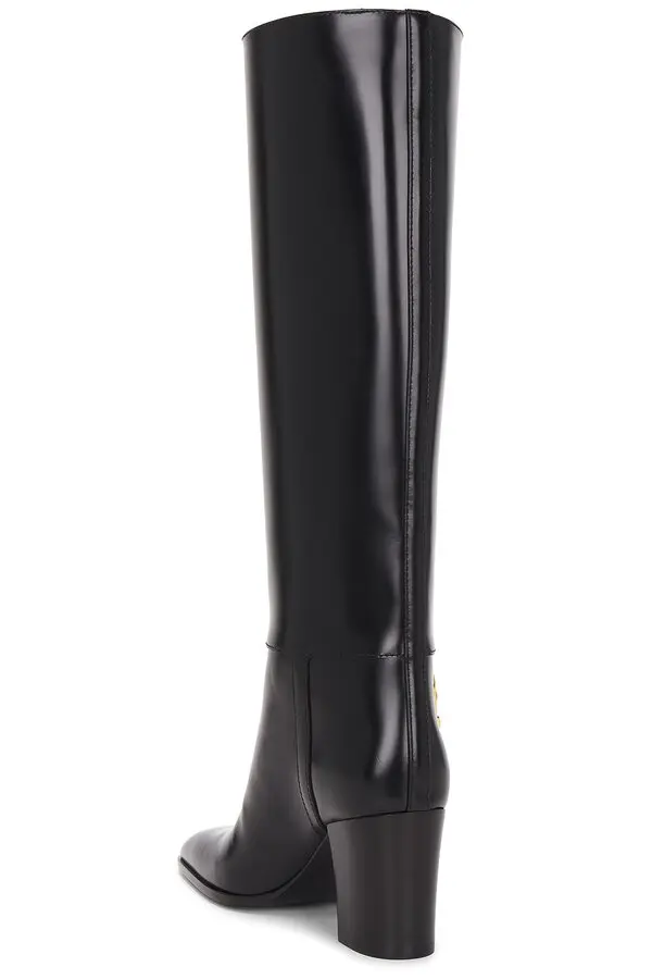 Saint Laurent Knee High Boots - Nero
