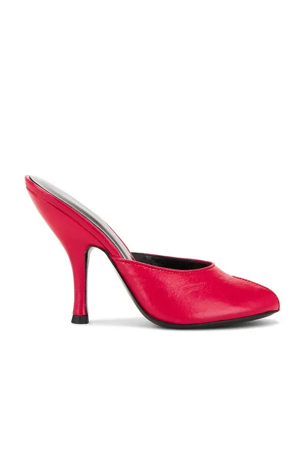 JUDE Date Mule - Red Leather