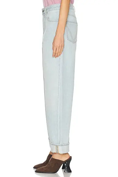 Bottega Veneta Cuffed Straight Leg Jeans