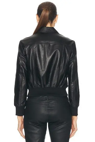 R13 Leather Bomber Jacket