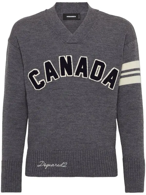 Dsquared2 Canada Patch Jumper - Grey