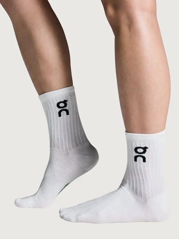 On Logo High Sock 3-pack - White