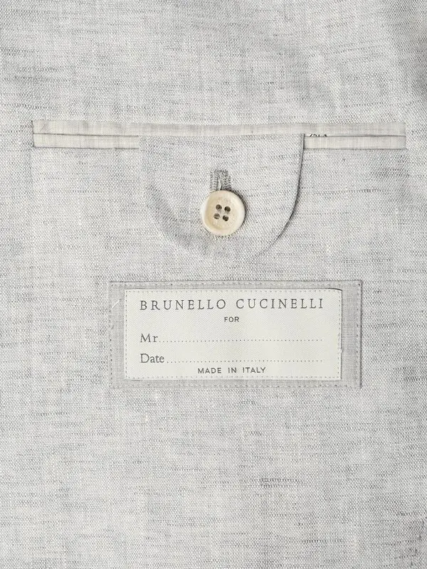 Brunello Cucinelli Linen Blazer - Gray